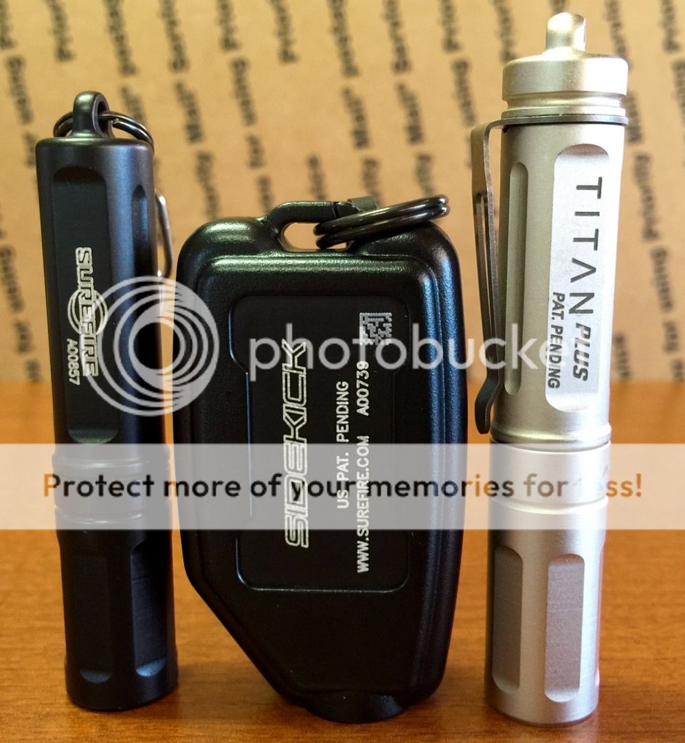 SureFire Sidekick vs Titan vs Titan Plus PHOTOS Photo Heavy. | Candle ...