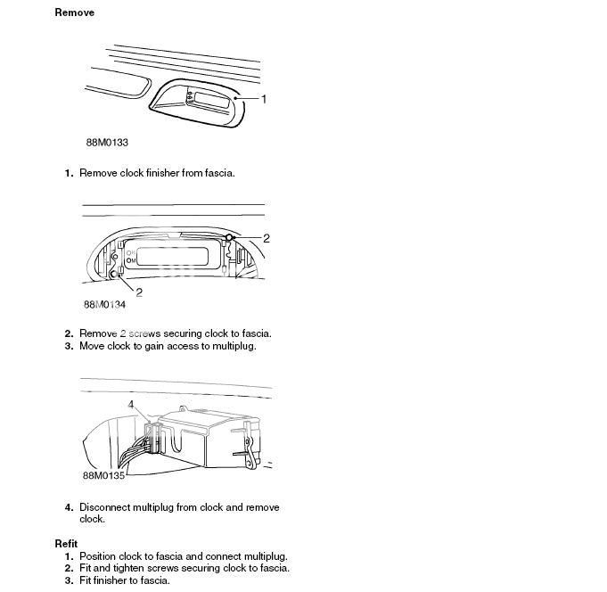How to remove your interior clock | MGZROwnersClub.co.uk :: MG ZR Forum