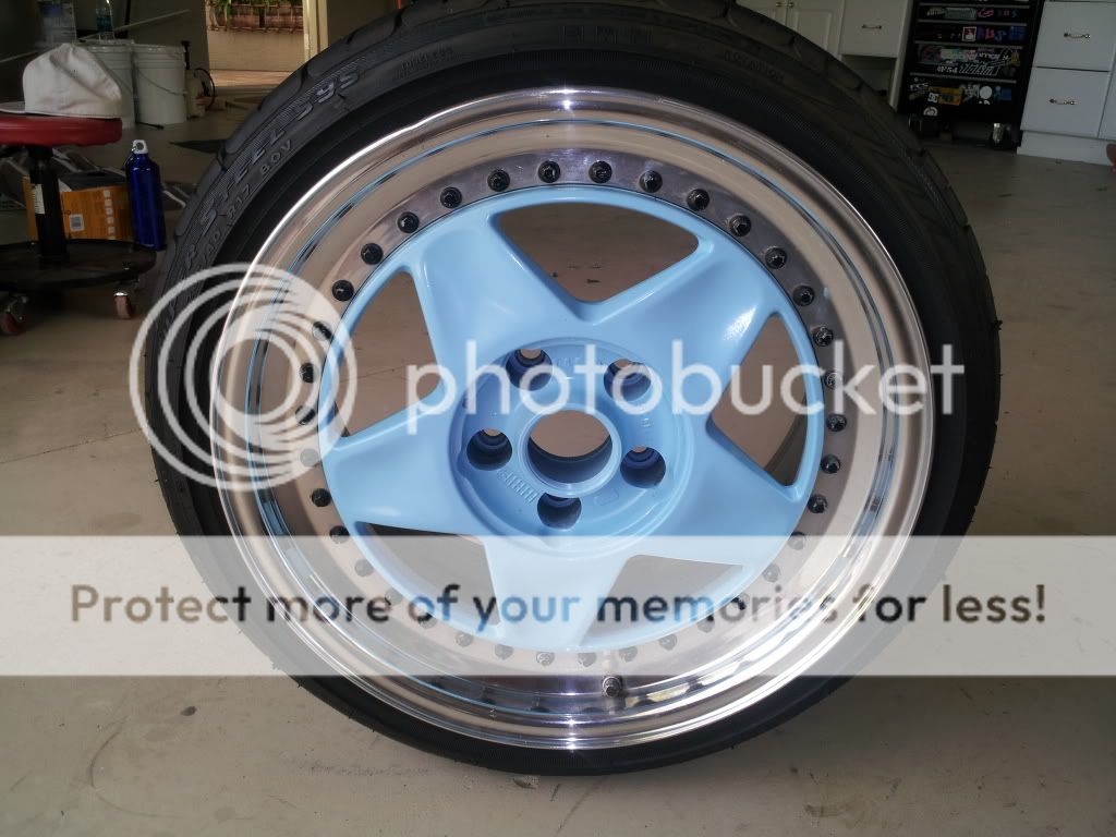 Baby Blue Speedline Mistral 17x9 ET 35 All around with Tires! | VW ...